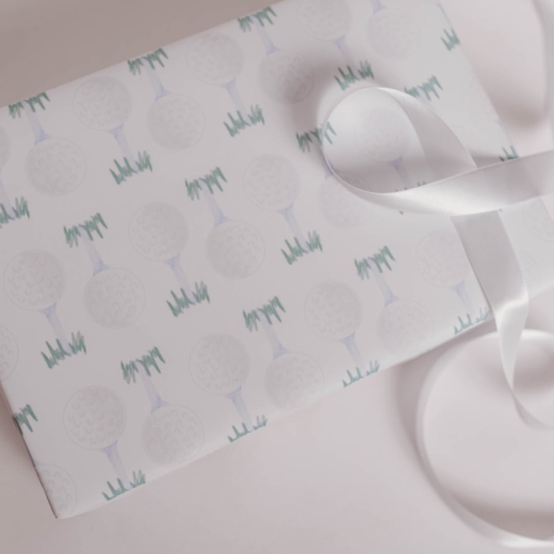 Blue Golf Ball Gift Wrap – Hamner Hill